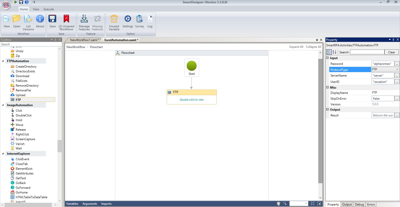 FTP Automation - FTP | Robility Docs